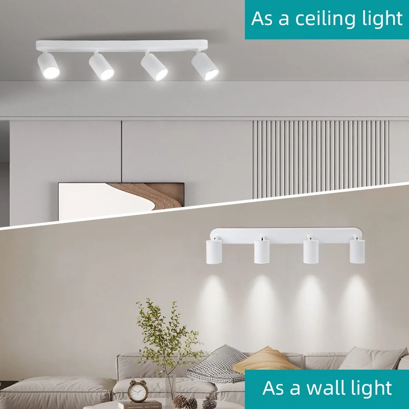 GU10 Spot Led Track Lights Fixture Adjustable Angle Hanging Spot ...