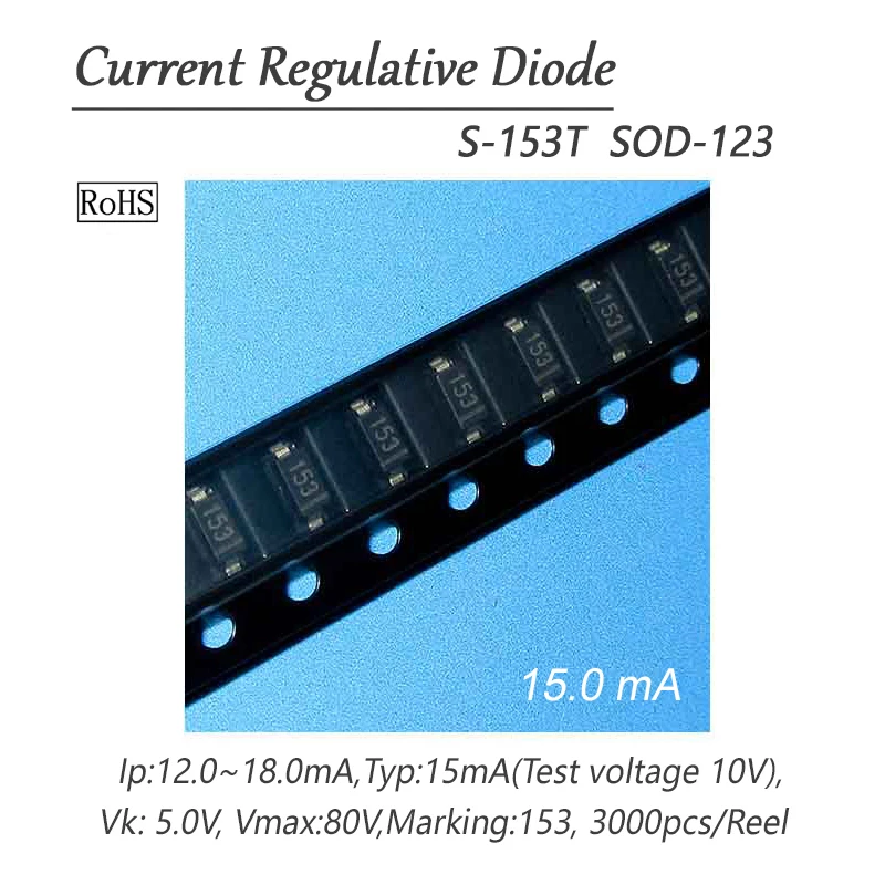 5PCS-CRD-Diode-S-153T-15-0mA-SMD-SOD-123-Current-Regulative-Diode-New ...