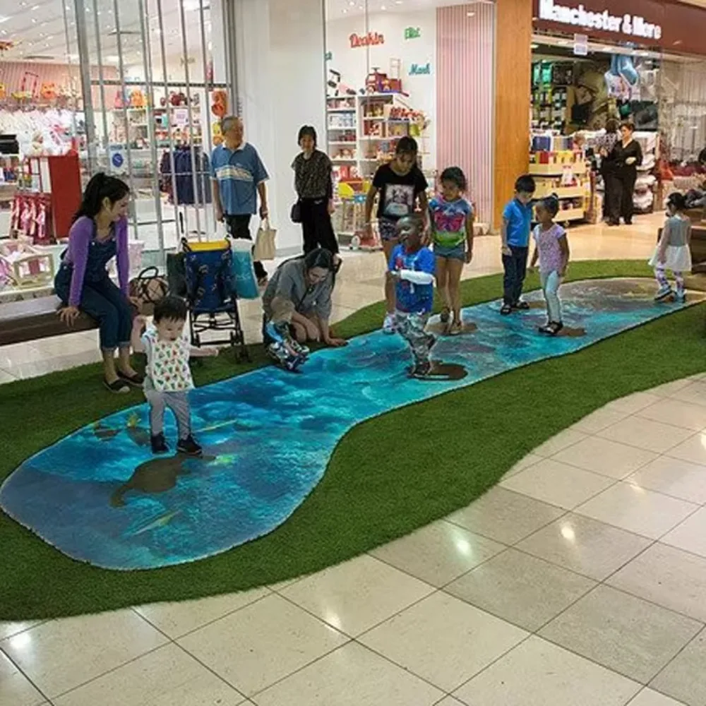 High-precision motion sensors capture 3D multimedia interactive floor ...