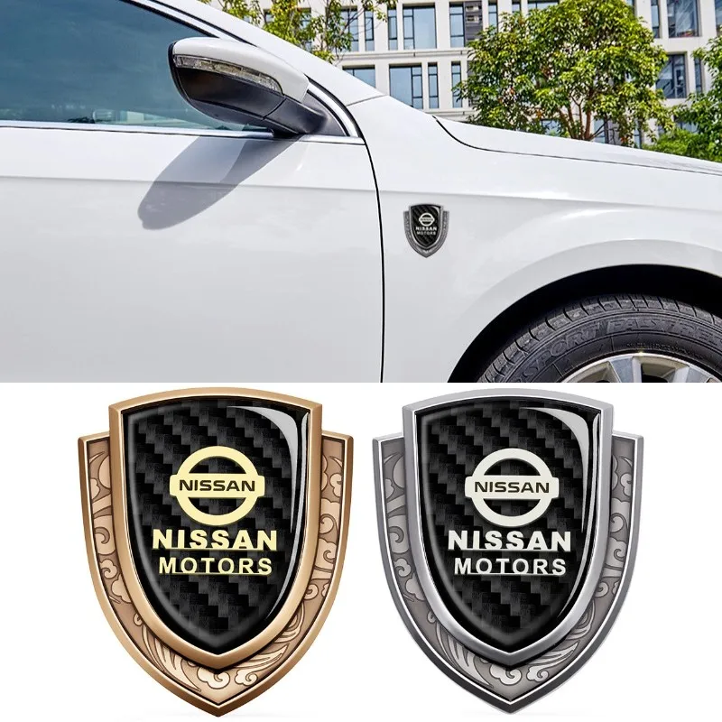 Alloy-Car-Side-Badge-Window-Decal-Logo-Sticker-for-Nissan-Emblem-Sylphy ...