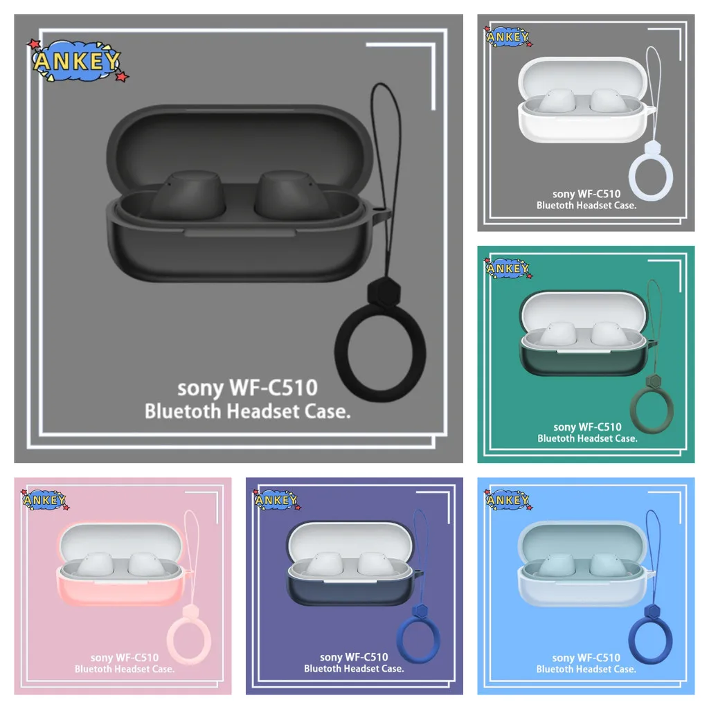Case-for-Sony-WF-C510-Protective-Cover-Ring-C510-WFC510-Anti-fall-Soft ...