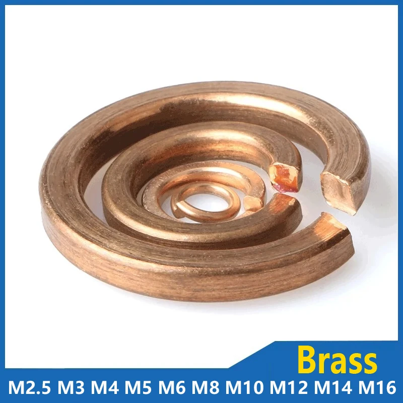 Brass-Spring-washer-Bronze-Copper-Brass-Split-Spring-Lock-Washer-M2-5 ...
