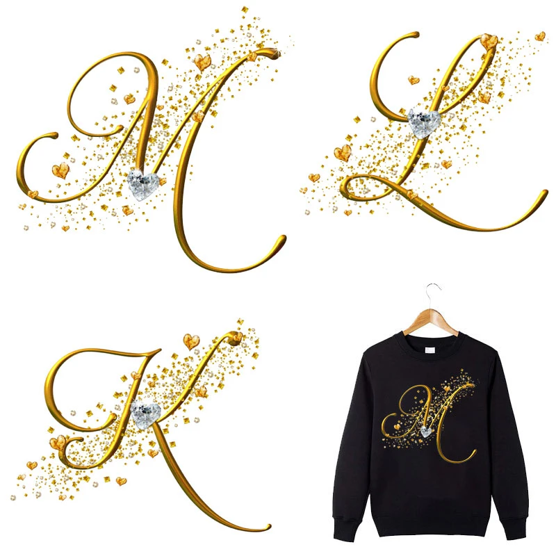 Iron-on Letters Clothing Alphabet | Ironing Stickers Clothing Letters ...