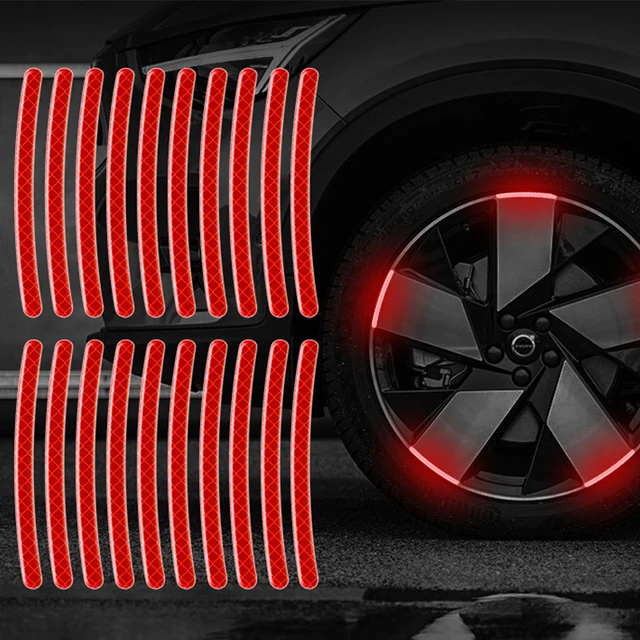 Car Tire Rim Reflective Sticker Night Safety Warning Strip Motorcycle ...