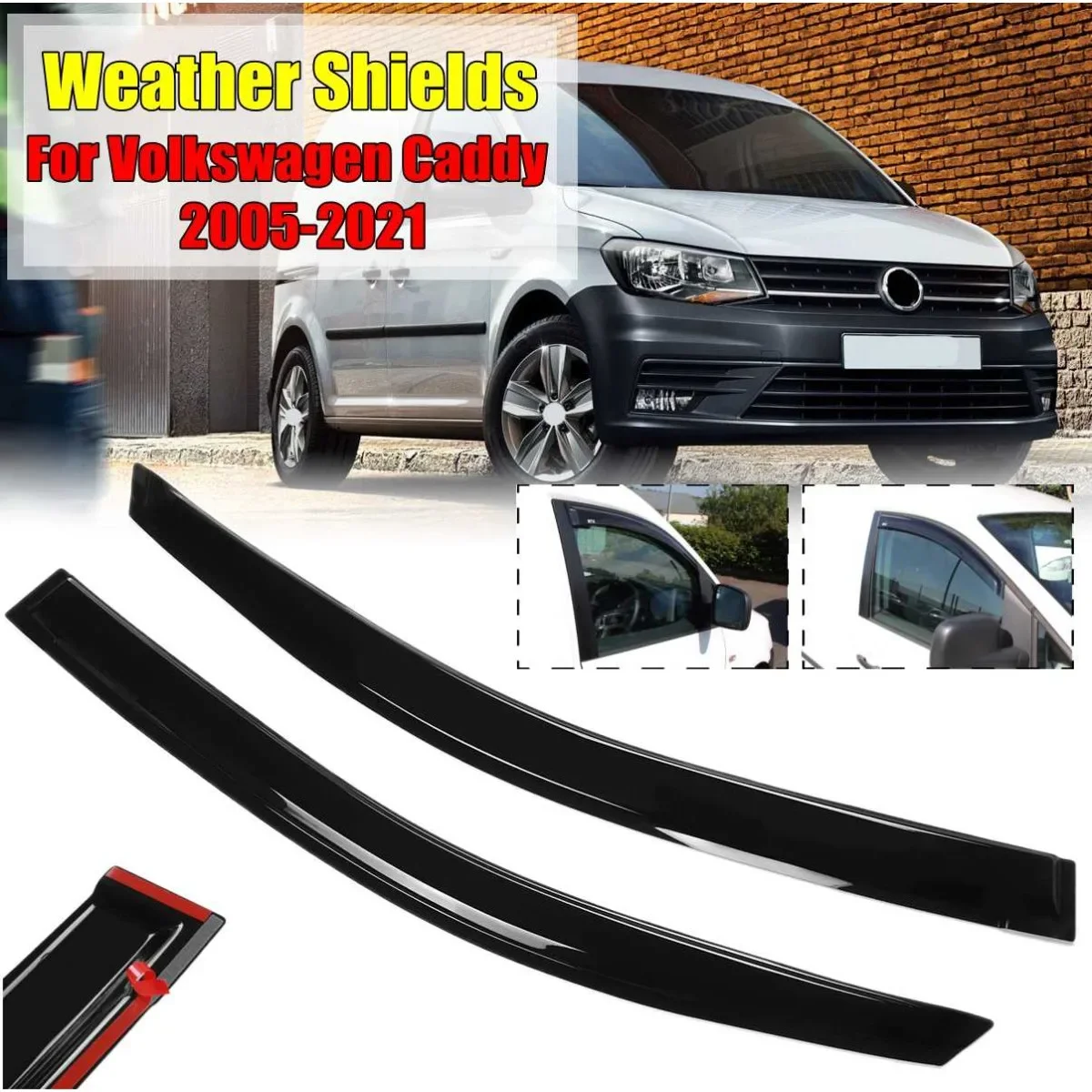 Side-Window-Deflector-For-Volkswagen-Caddy-2005-2006-2007-2008-2009 ...