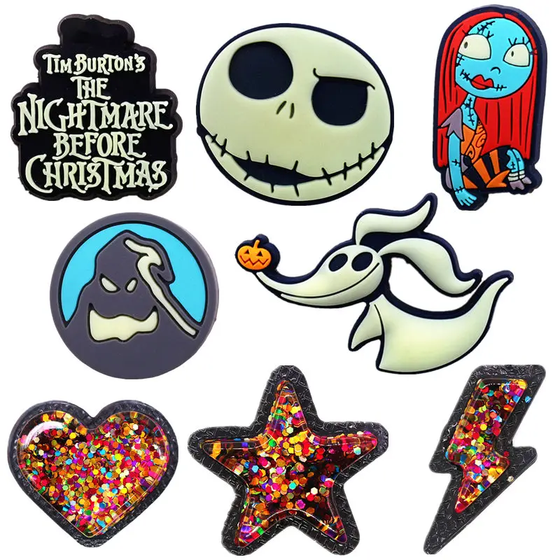 1Pcs-Novely-Ghost-PVC-Shoe-Charms-Accessories-Cute-Colorful-Stars-Shoe ...