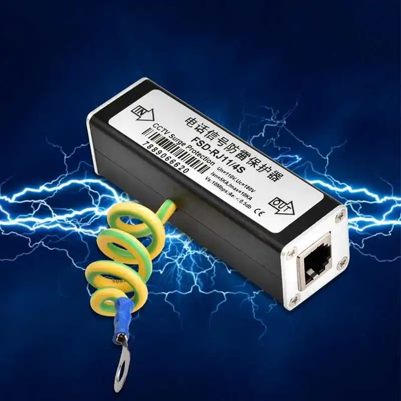 Cctv Power Surge Protection Anti -Thunder Device Arraster Protector ...
