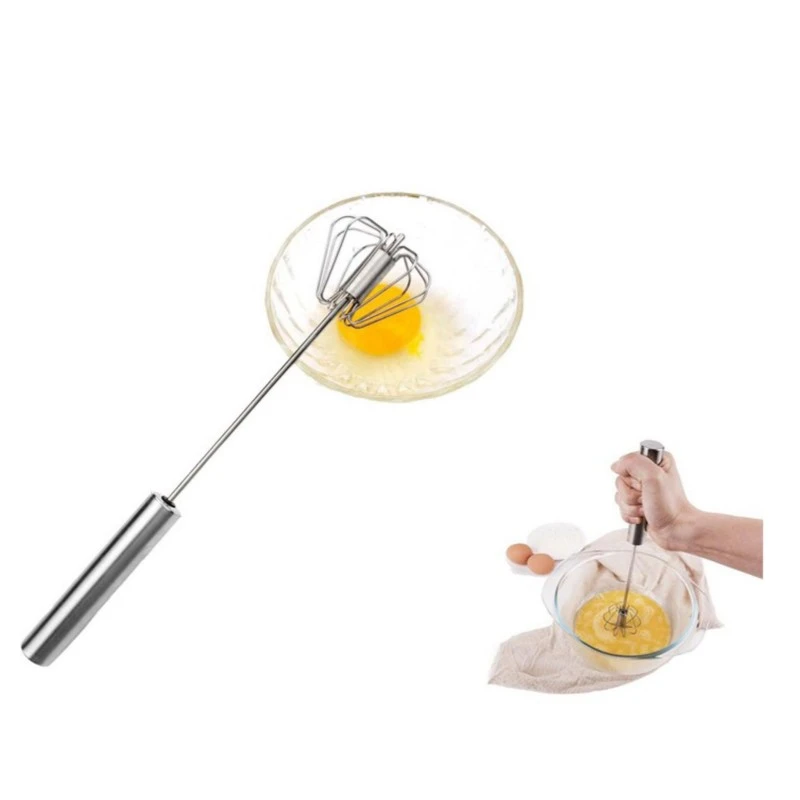 Hand Pressure Semi automatic Egg Beater Self Turning Cream Utensils ...