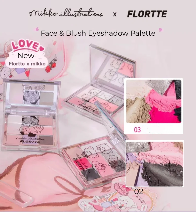 FLORTTE-Eyeshadow-Blush-Multi-Purpose-Palette-All-In-One-Multiple ...