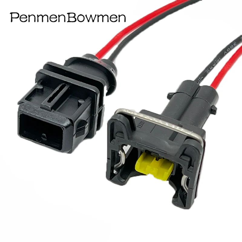 1 Set 2 Pin Car Water Temperature Fuel Injector Ignition Coil ...