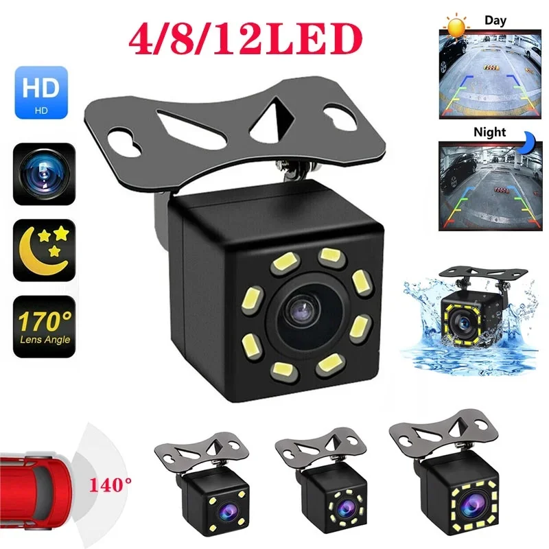 4-8-12LED-Backup-Camera-Car-Rear-View-Camera-with-Night-Vision-Full-HD ...