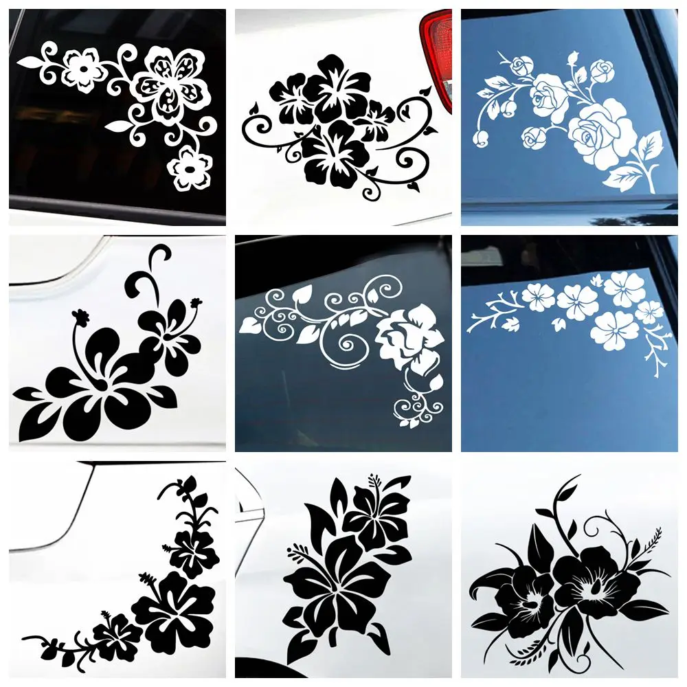 Free-shipping-flowers-Car-Accessories-Exterior-Vinyl-Styling-Auto ...