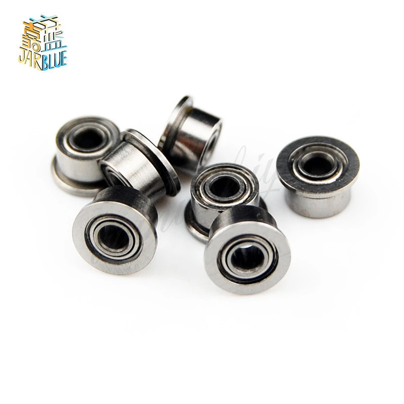 2 10pcs MF52ZZ MF62ZZ MF63ZZ MF74ZZ MF83ZZ MF84ZZ To MF148ZZ Miniature Flange Bearing Thin Wall ...