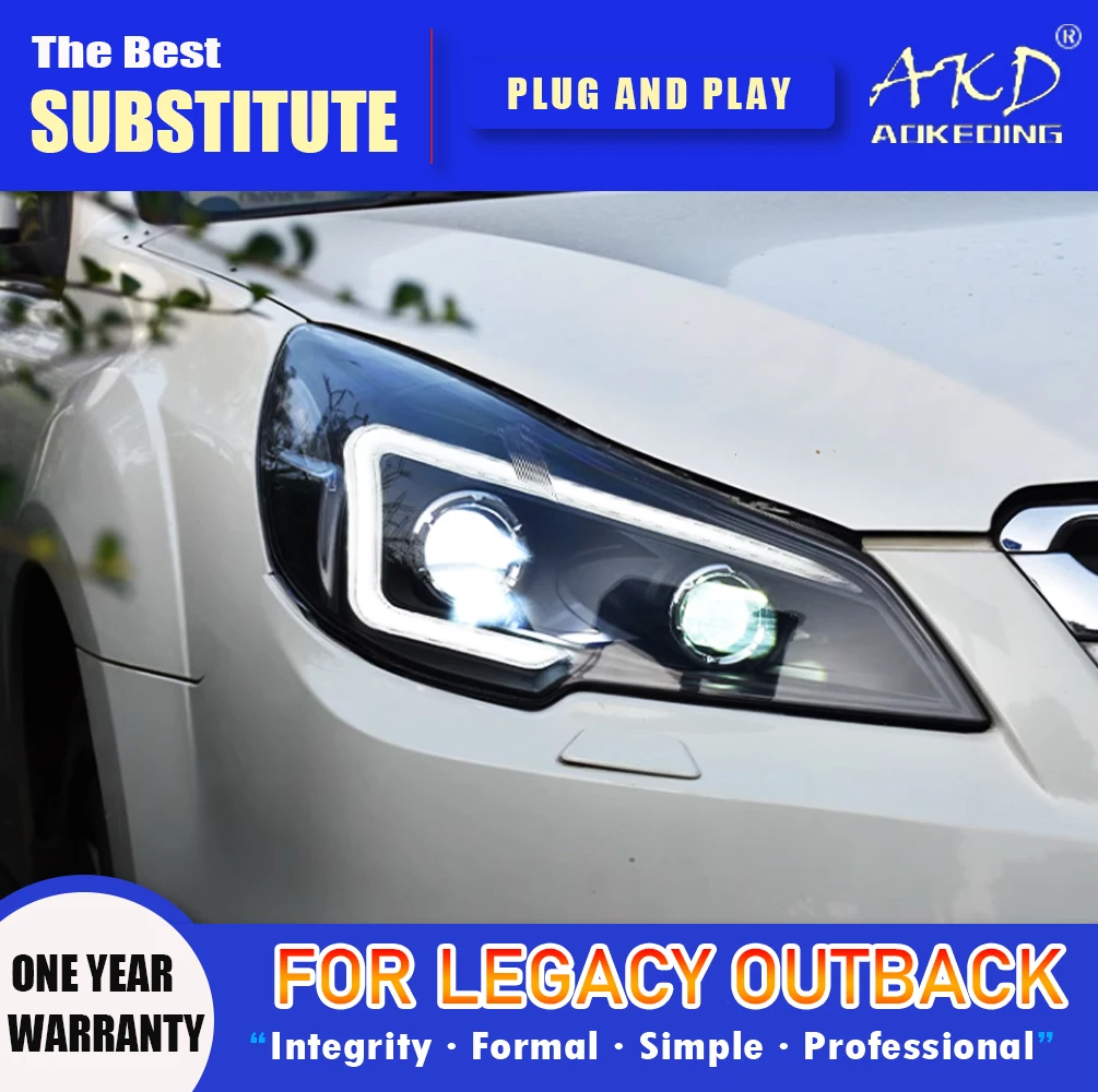 AKD-Head-Lamp-for-Subaru-Legacy-LED-Headlight-2010-2015-Headlights ...