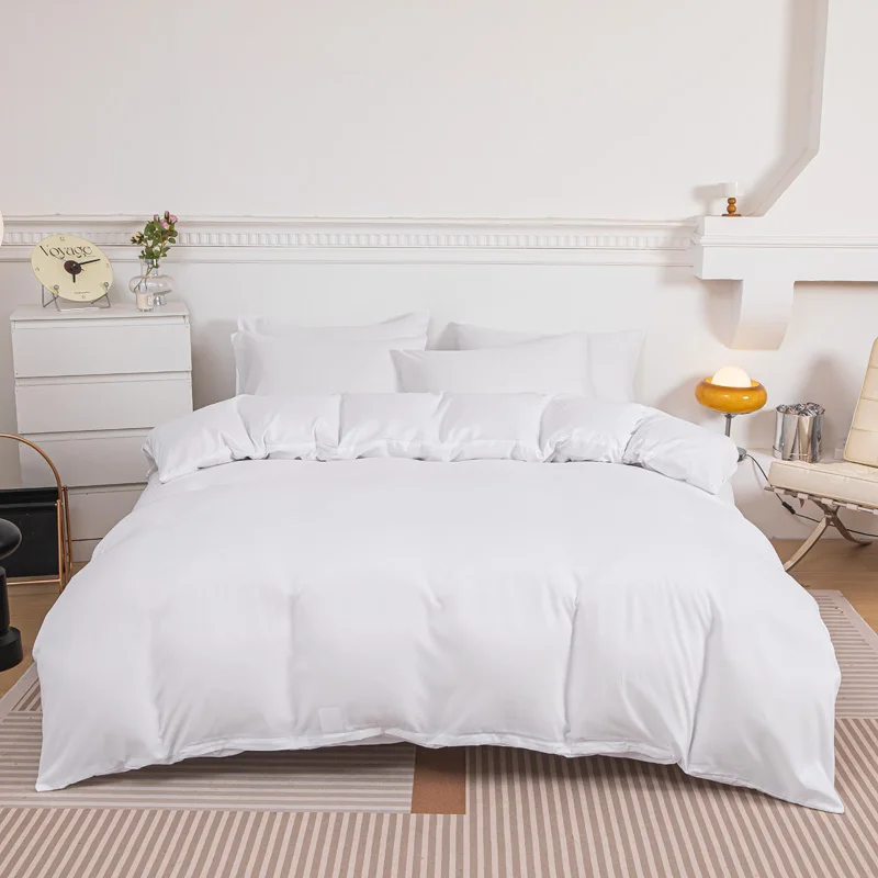 Solid-Color-Duvet-Cover-Brushed-Quilt-Cover-Soft-Bed-Covers-Home ...