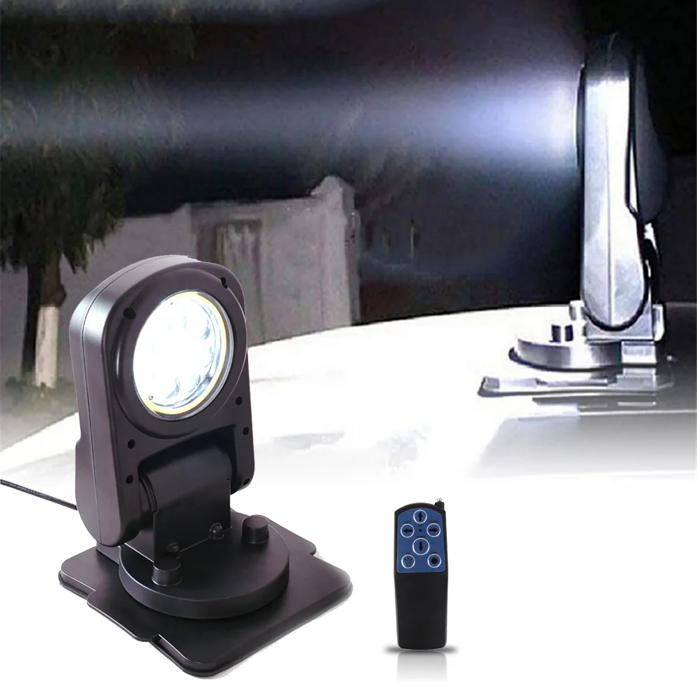 Remote Control 7 Inch Foldable 45W Led Spot Light Marine Searchlight ...