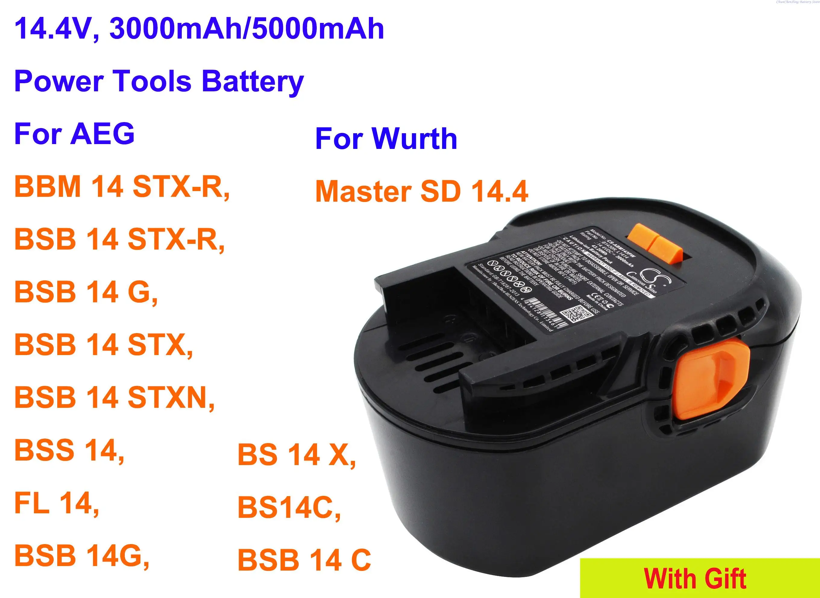 Cameron-Sino-3000mAh-5000mAh-Power-Tools-Battery-for-AEG-BSB-14-G-BSB ...