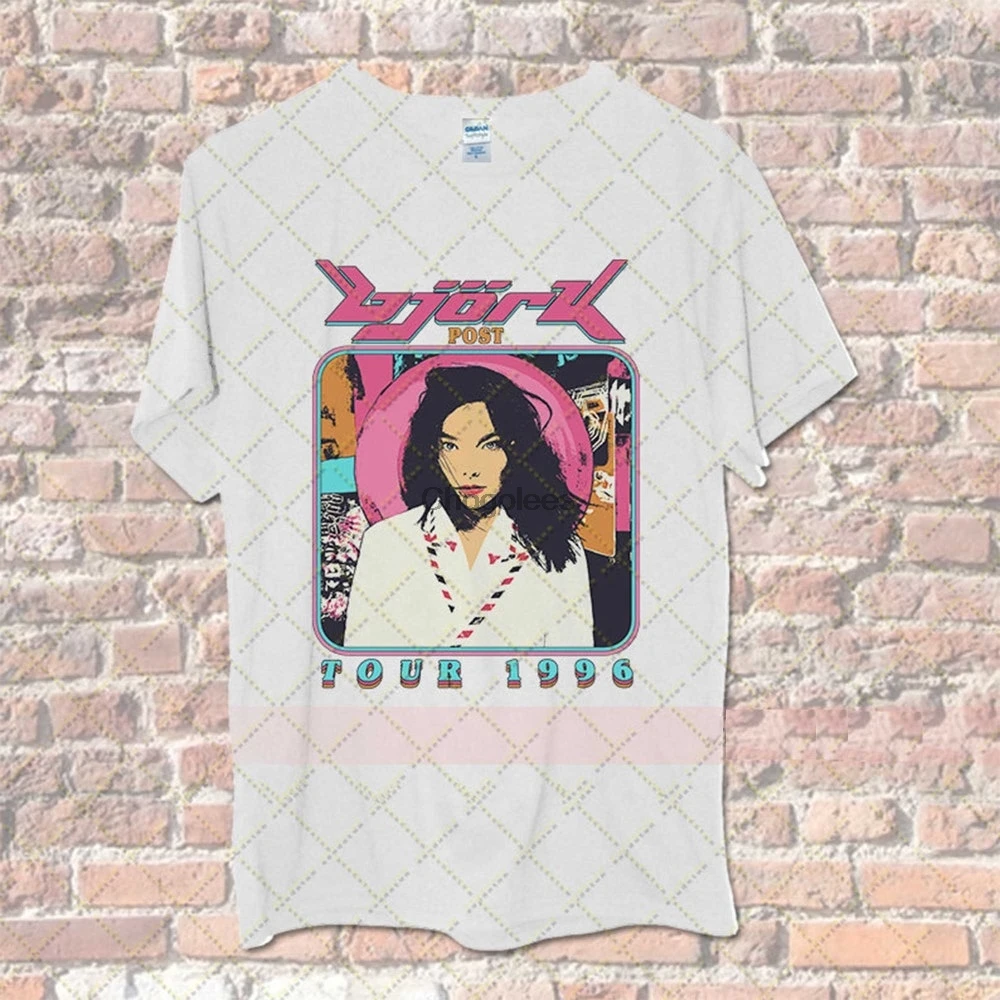 Bjork post tour 1996 camiseta estética retro| | - AliExpress