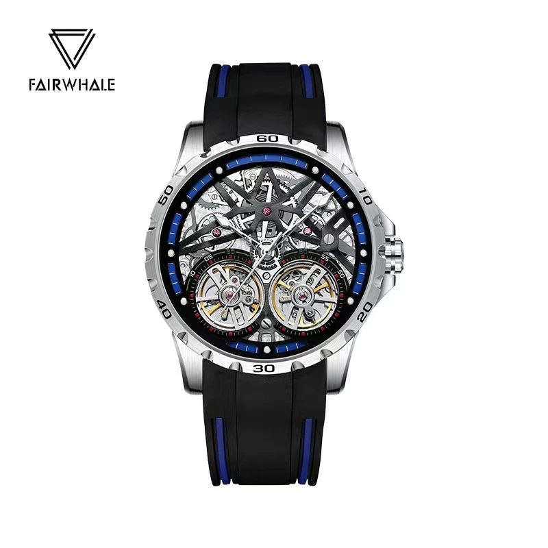 Premium-Double-Tourbillon-Auto-Watches-Men-Stainless-Steel-Case ...