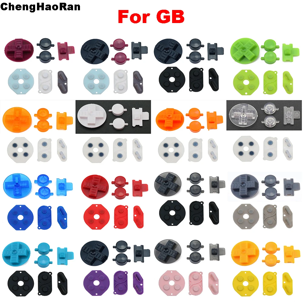 1set Rubber Conductive D-pad Buttons for GameBoy Classic for GB DMG A B ...