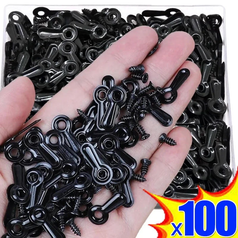 100Pcs-Picture-Frame-Hardware-Backing-Clips-Metal-Turn-Button-Fastener ...