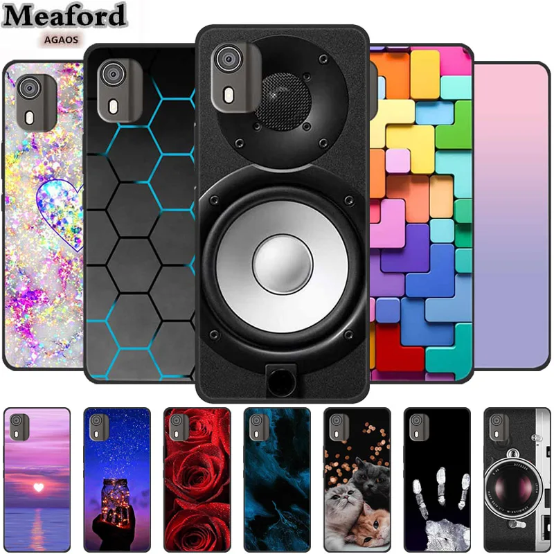 Case-For-Nokia-C02-Luxury-Soft-Silicone-TPU-Black-Phone-Cover-for-Nokia ...