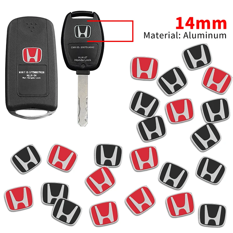 Aluminum-Car-Remote-Key-Sticker-Emblem-Auto-Accessorie-For-Honda-Mugen ...