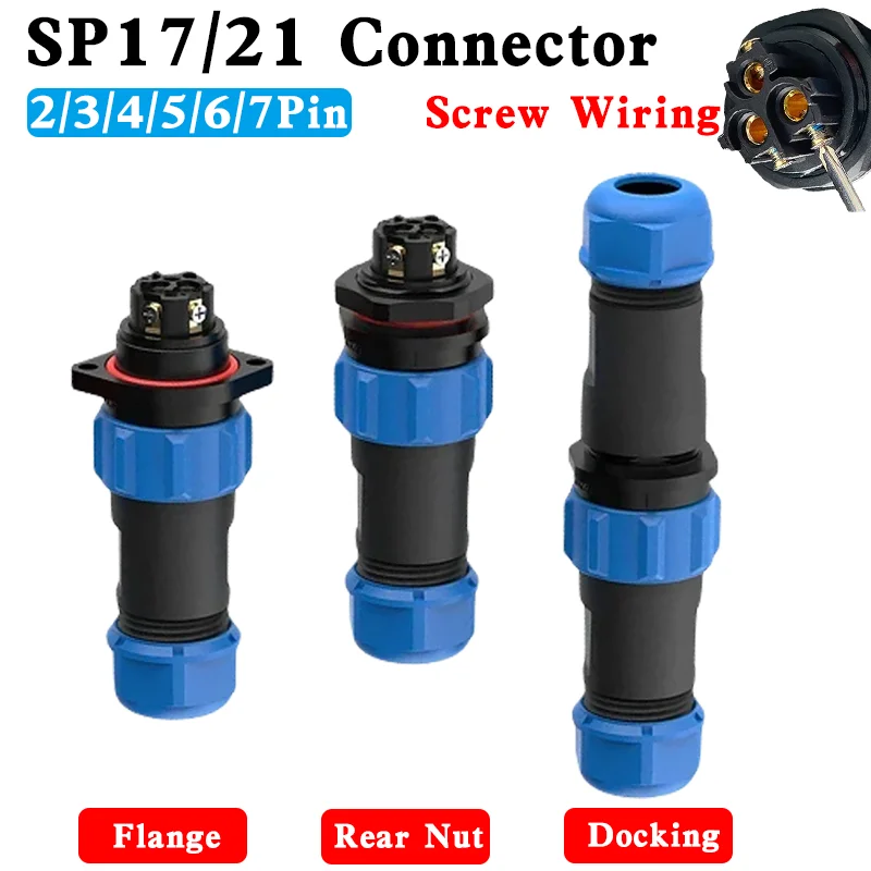 Conector-de-cableado-de-tornillo-sin-soldadura-enchufe-Industrial-2P-3P ...