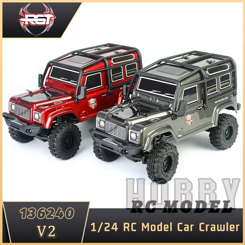 Rgt 136240 rc carro v2 1/24 2.4g 4wd 15km/h controle de rádio rc rock ...