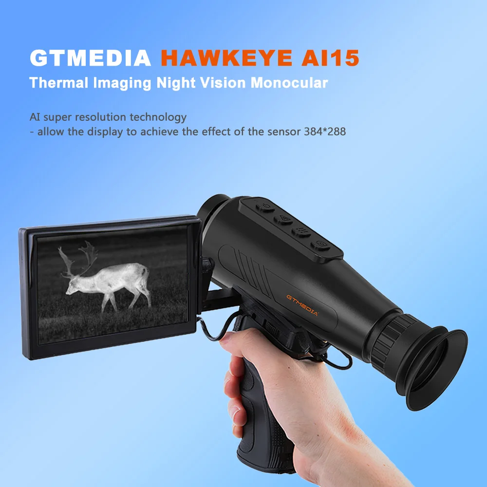 GTMEDIA-Hawkeye-Ai15-Handheld-Thermal-Imaging-Monocular-AI-Super ...