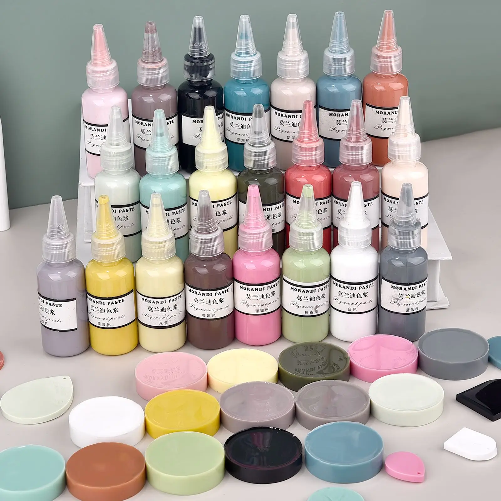 22-Colors-Epoxy-Resin-Colorant-Paste-Dye-Morandi-Ink-Alcohol-Liquid ...
