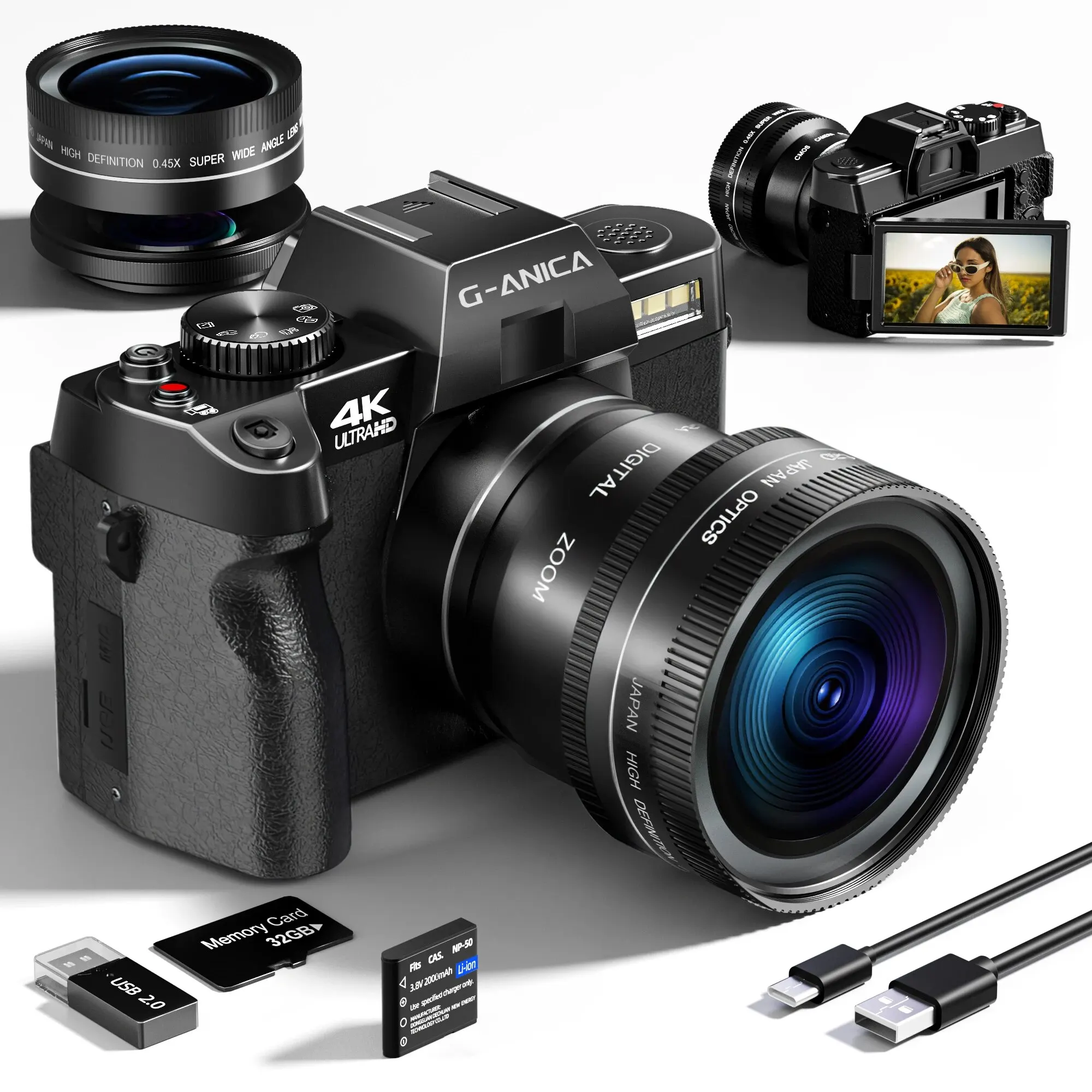 2024-New-G-Anica-Digital-Photography-Camera-4K-Wireless-Network-Camera ...