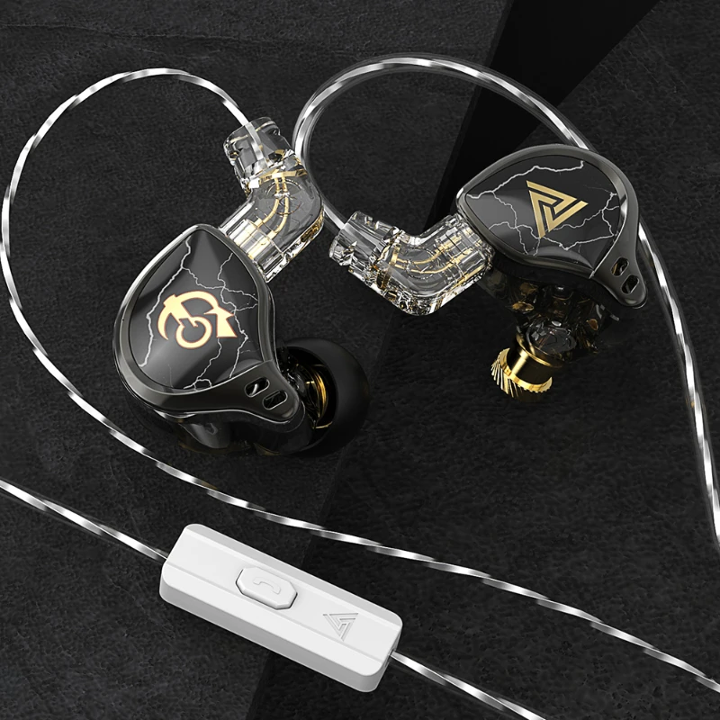 QKZ-X-HBB-In-Ear-HIFI-Earphone-Wired-IEMs-Monitors-10mm-Titanium-Coated ...