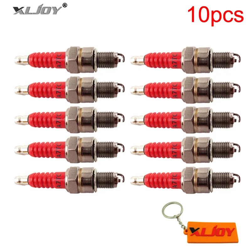 Racing 3 Triple Electrode A7TC Spark Plug For GY6 50 70 110 125 150 cc ...