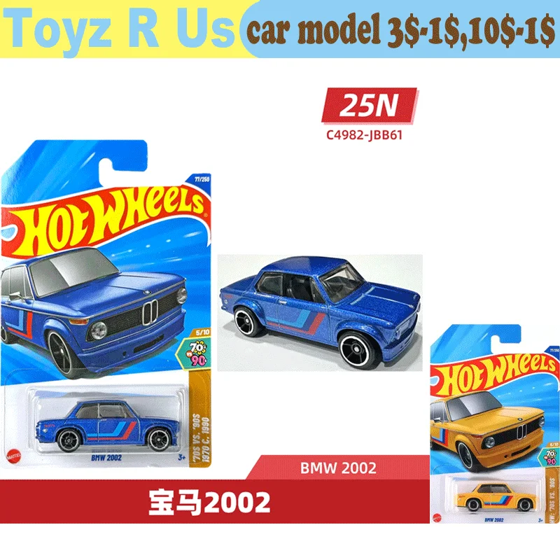 Original Hot Wheels Car BMW 2002 Toys for Boys 1/64 Diecast Voiture ...