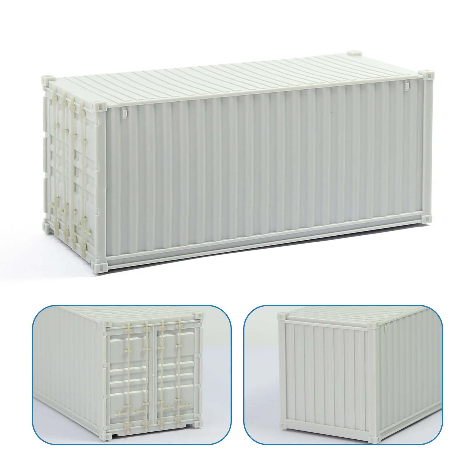 Evemodel O Scale 20ft Blank Undecorated Uncolored Shipping Container ...