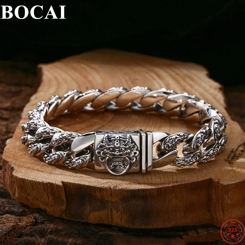 Solid Silver Bracelets For Men