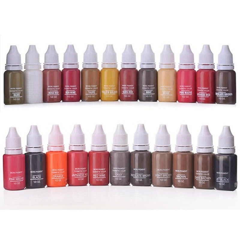 15ML/Bottle Professional Microblading Pigment Permanent Makeup Eyebrow ...