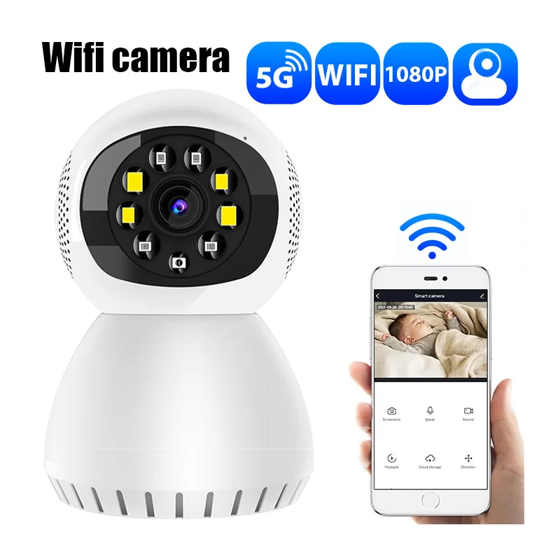 5G-wifi-samrt-IP-camera-Baby-Monitor-1080P-Mini-Indoor-CCTV-Security ...