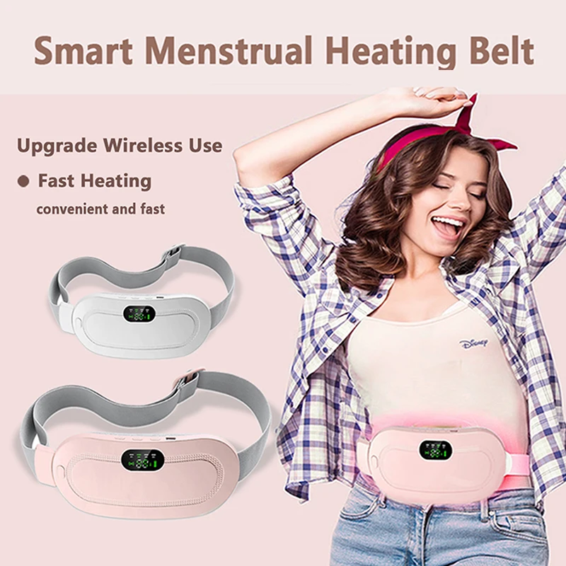 Portable-Menstrual-Heating-Pad-Smart-Warmer-Vibrating-Waist-Belt ...