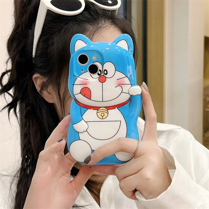 Kawaii-Cartoon-3D-Cat-Phone-Case-for-Women-Protective-Cover-Silicone ...