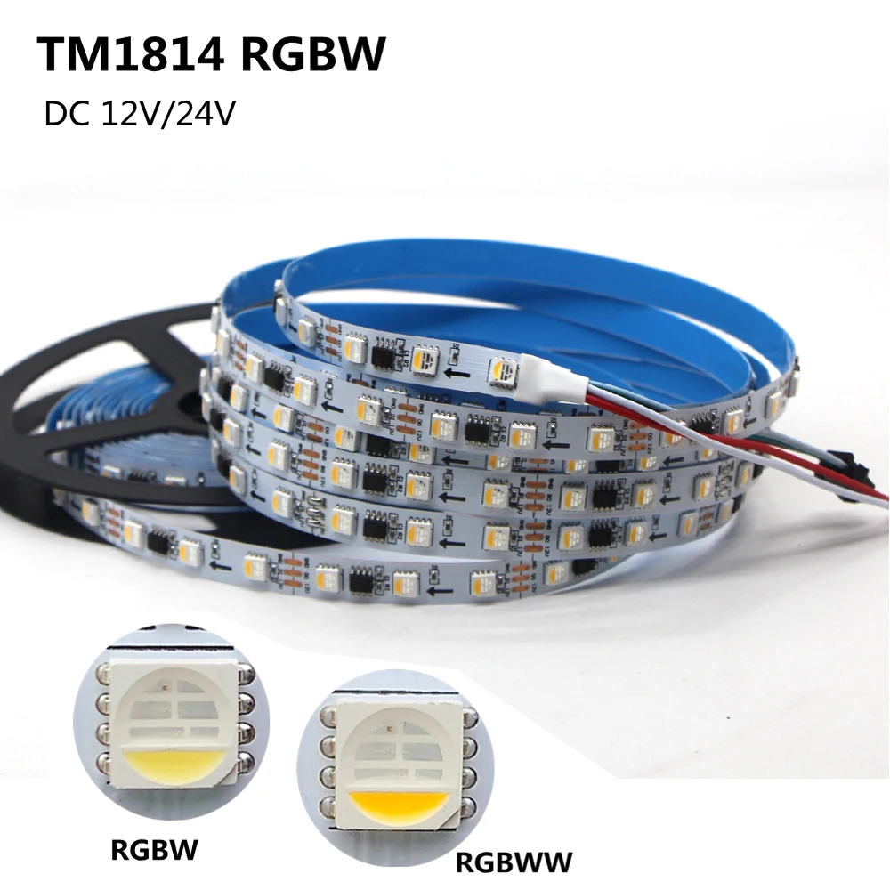 TM1814-RGBW-Digital-Led-Strip-Light-4in1-Similar-sk6812-IC-1-5m-60LEDs ...