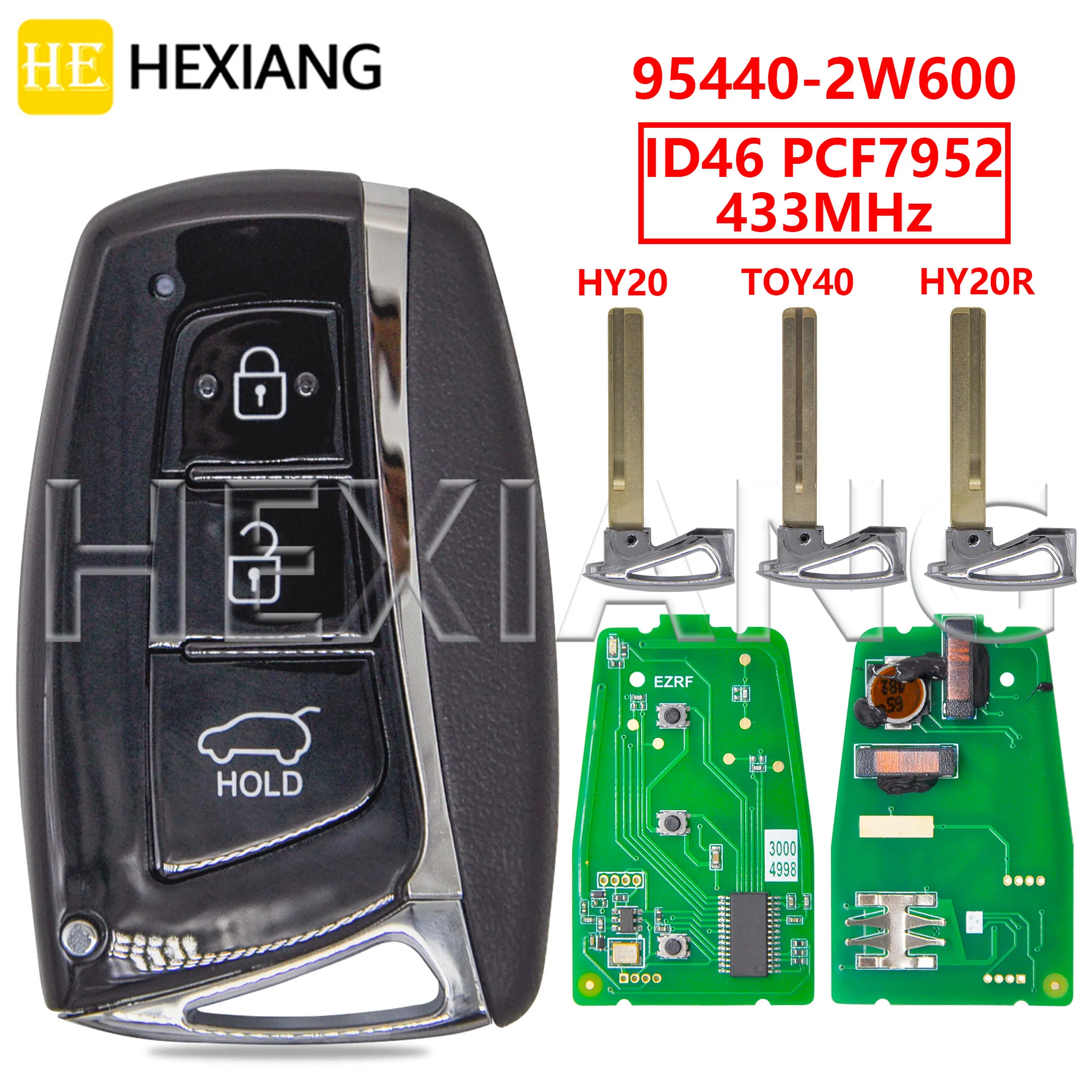 HE-95440-2W600-ID46-PCF7952-433MHz-Keyless-Go-Car-Remote-Key-95440 ...