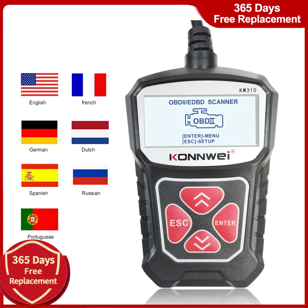 KONNWEI-KW310-OBD2-Scanner-7-Languages-Diagnostic-Tool-for-EOBD-Auto ...
