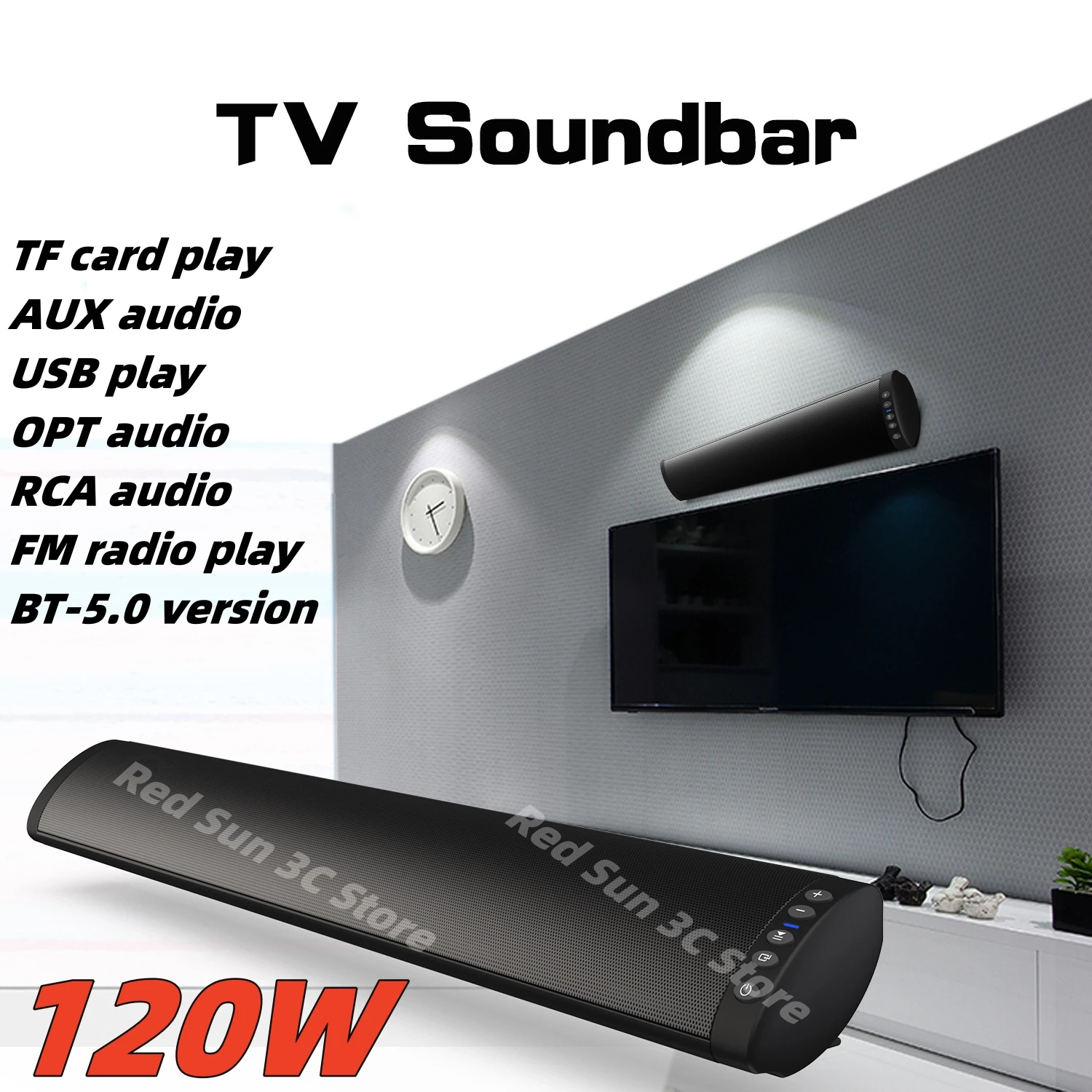 BS-41-Soundbar-Sound-Radio-Blaster-Bar-Audio-TV-PC-Computer-Subwoofer ...