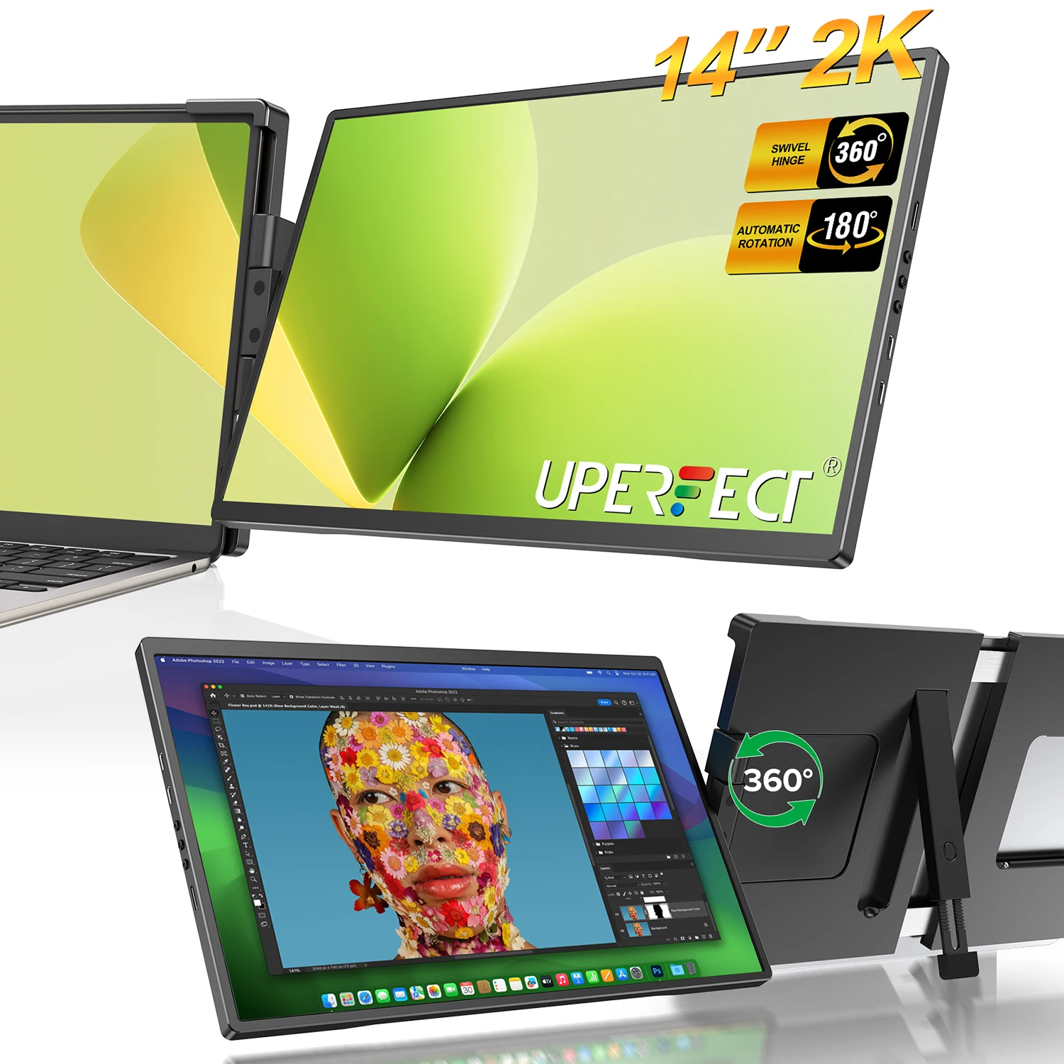 Extensor-de-pantalla-para-computadora-port-til-UPERFECT-2K-14-Rotaci-n ...