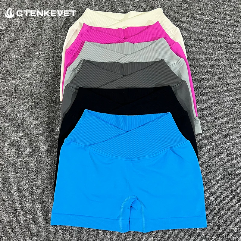 Seamless-High-Waist-Sports-Shorts-Women-Push-up-Gym-Shorts-Woman ...
