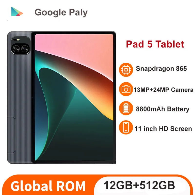 Vers-o-Global-Pad-5-Tablet-PC-Snapdragon-865-Cart-o-Dual-Sim-Android-11 ...