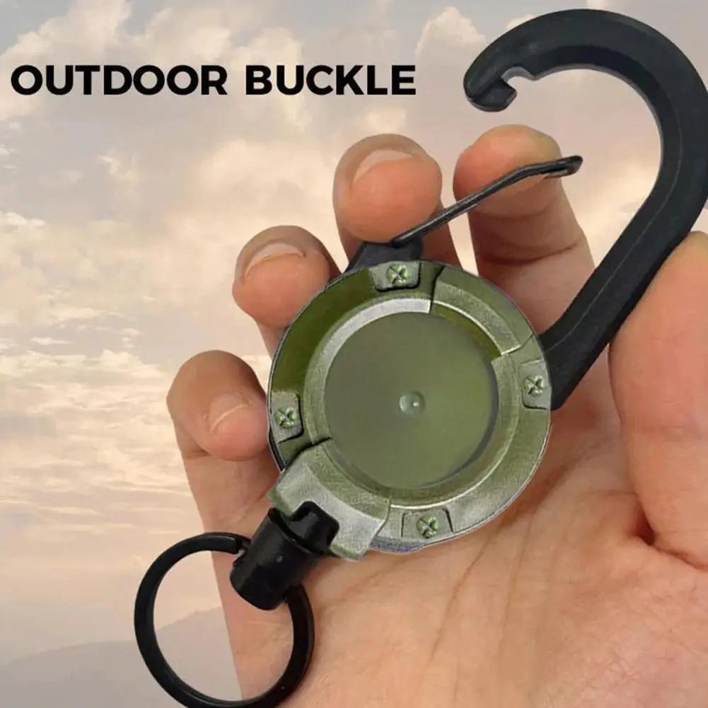 Outdoor-Automatic-Retractable-Wire-Rope-Luya-Tactical-Keychain-Heavy ...