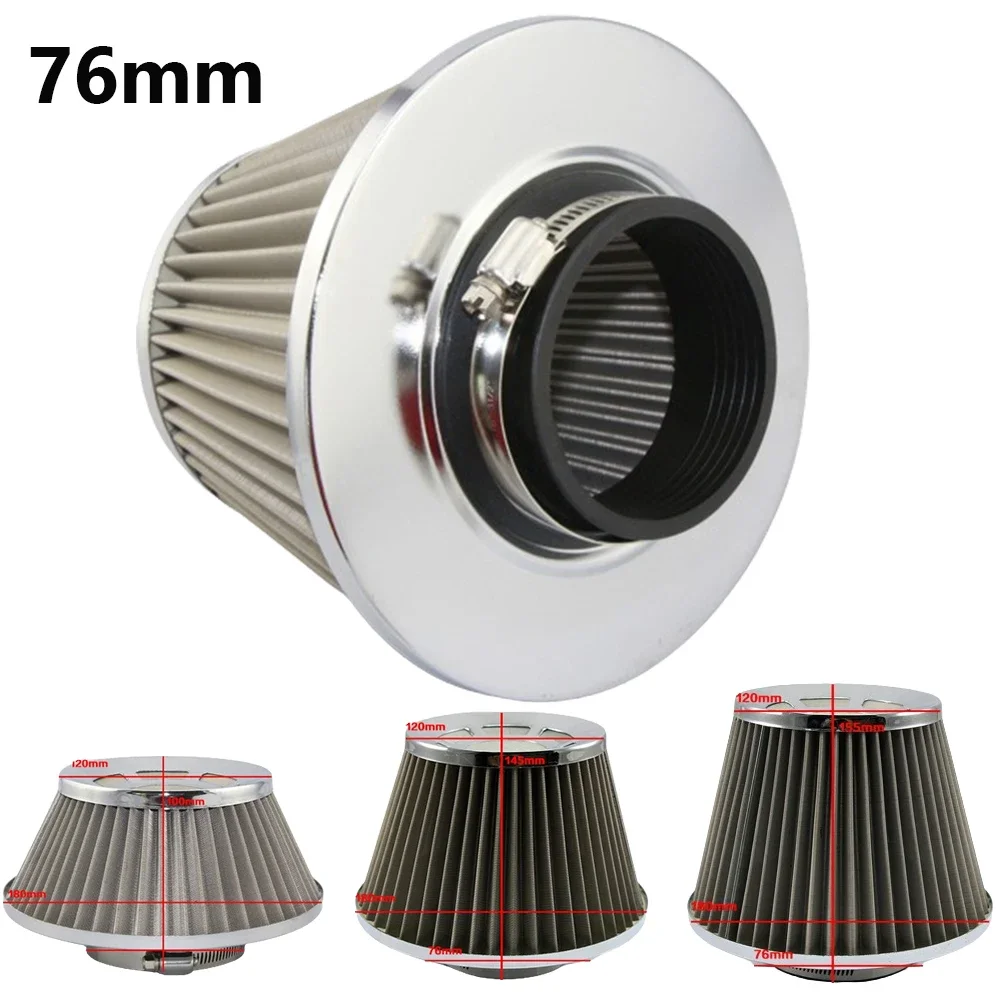 76mm-3inch-Stainless-Steel-Cold-Air-Filter-Racing-Sports-High-Flow-Air ...